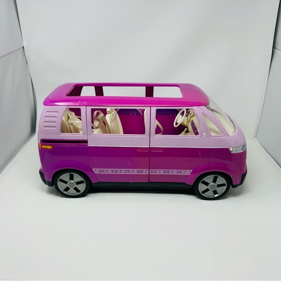 Barbie | Toys | Barbie Mini Van Pink 202 Mattel Vw Volkswagen Microbus ...
